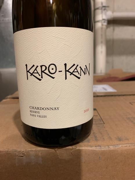 2018 Karo-Kann Chardonnay Reserve, USA, California, Napa Valley ...