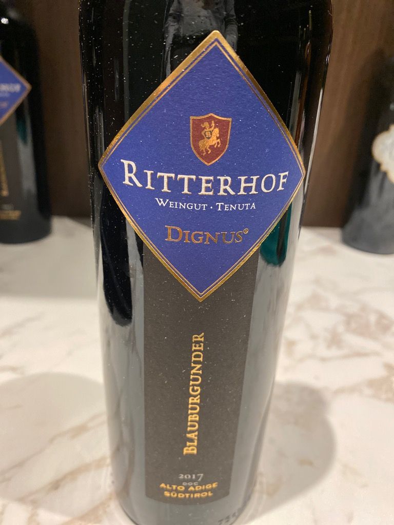 2018 Ritterhof Blauburgunder Dignus Crescendo, Italy, Trentino-Alto ...