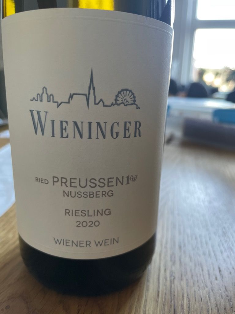 2020 Wieninger Riesling 1ÖTW Ried Preussen, Austria, Wien - CellarTracker