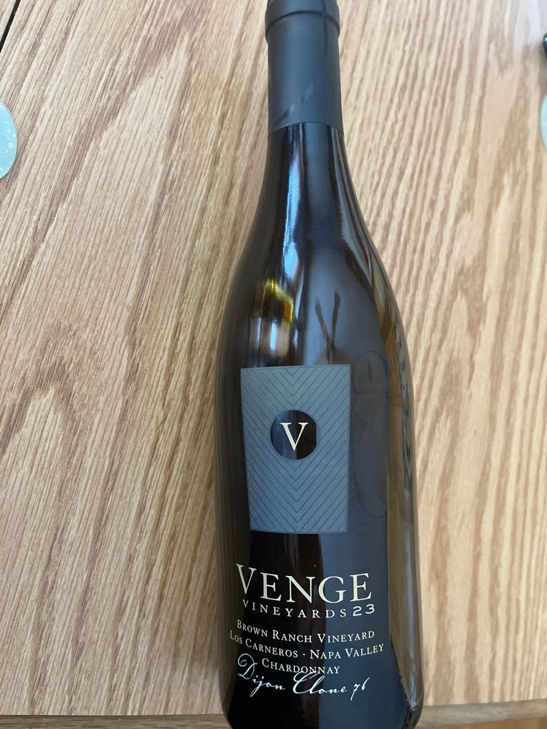 2023 Venge Vineyards Chardonnay Dijon Clones 76 Brown Ranch Carneros ...