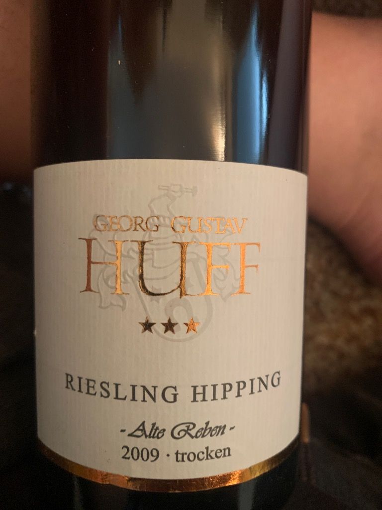 2009 Georg Gustav Huff Hipping Riesling Alte Reben, Germany ...