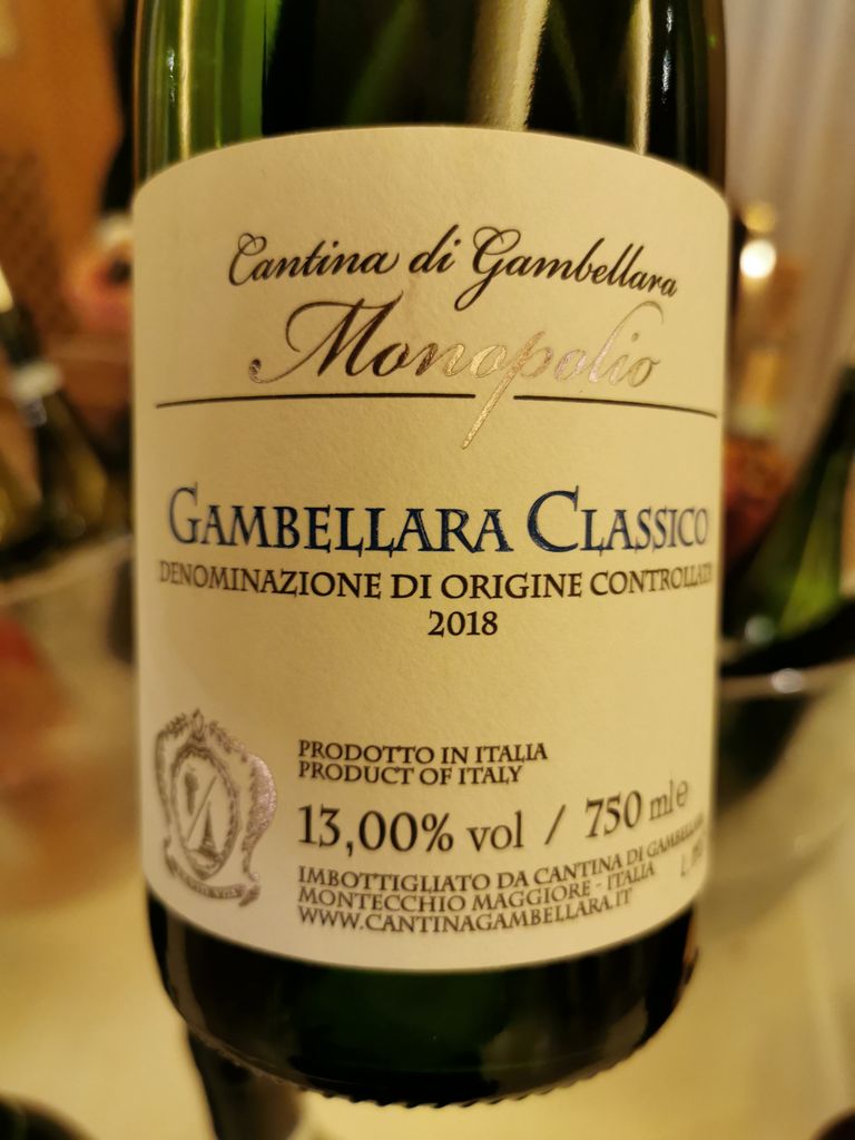 2018 Cantina di Gambellara Gambellara Classico Monopolio, Italy, Veneto ...