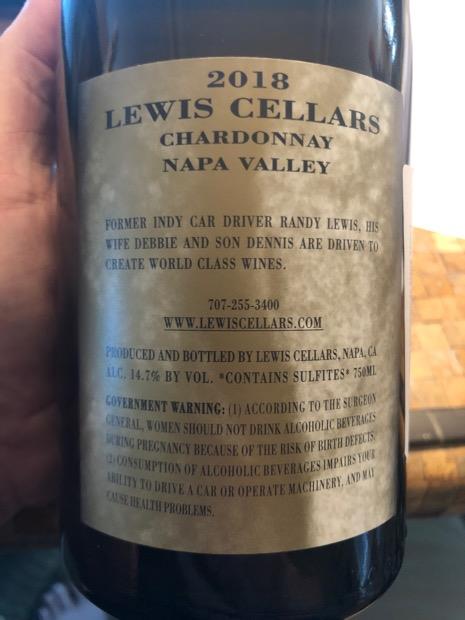 2018 Lewis Cellars Chardonnay Napa Valley, USA, California, Napa Valley ...