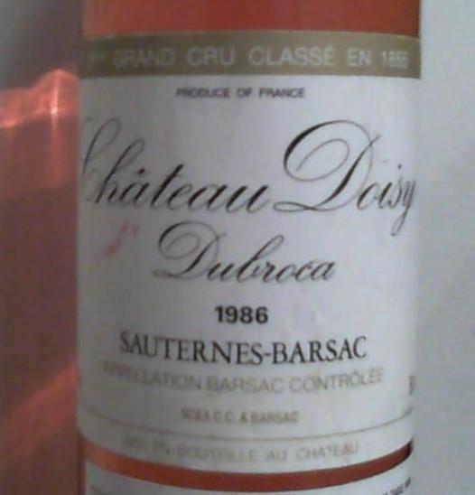 1985 Château Doisy-Dubroca, France, Bordeaux, Sauternais, Barsac ...