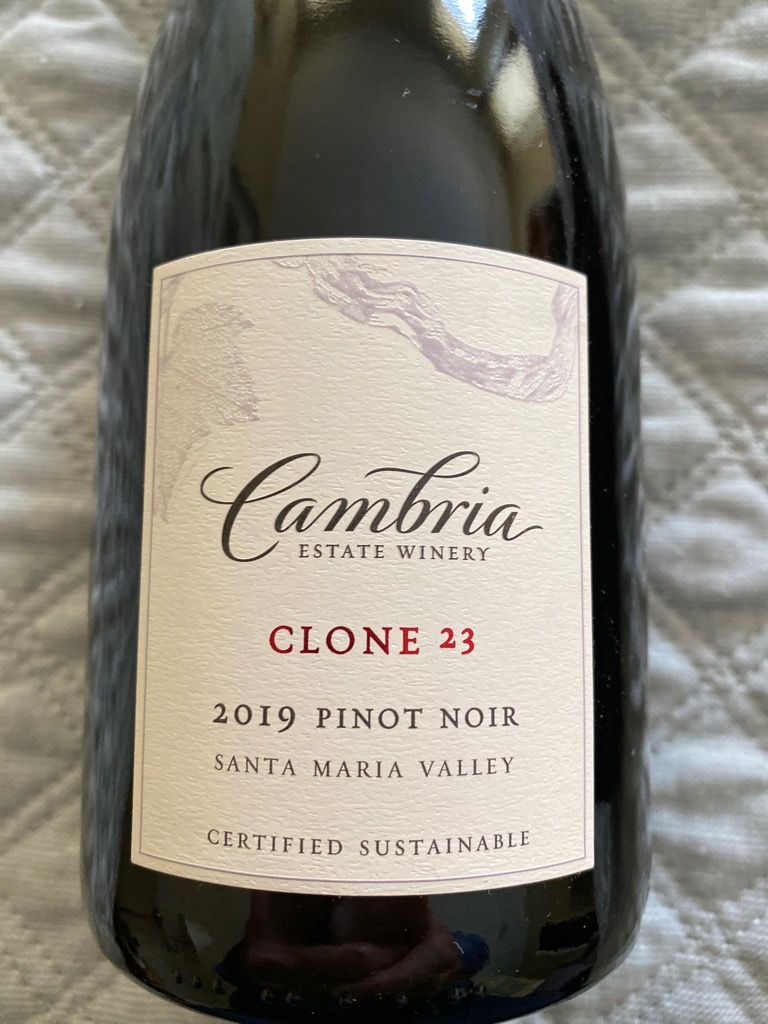 2019 Cambria Pinot Noir Clone 23, USA, California, Central Coast, Santa ...