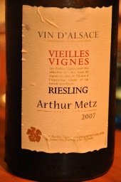 2007 Arthur Metz Riesling Vieilles Vignes, France, Alsace - CellarTracker