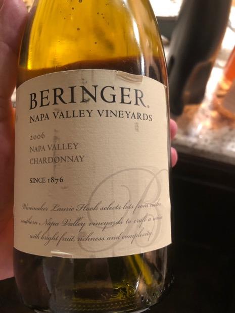 2006 Beringer Vineyards Chardonnay Appellation Collection Napa Valley ...