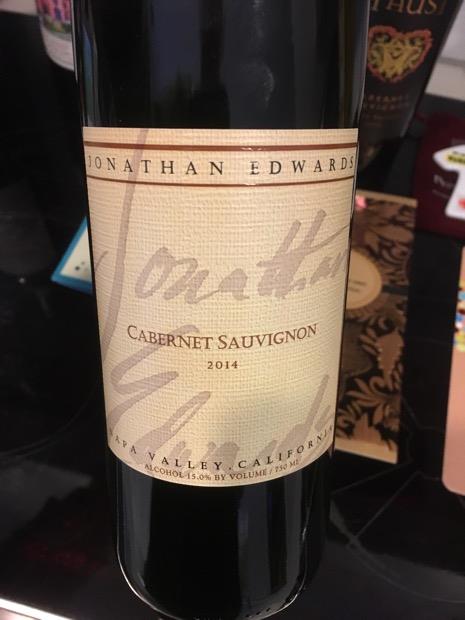 2014 Jonathan Edwards Cabernet Sauvignon, USA, California, Napa Valley ...