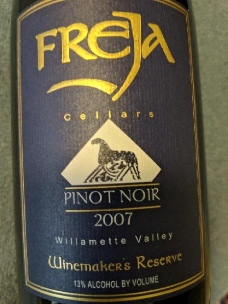 2007 Freja Pinot Noir Winemaker's Reserve, USA, Oregon, Willamette ...