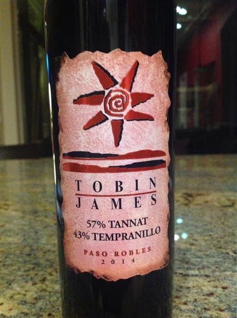 2015 Tobin James 57% Tannat 43% Tempranillo, USA, California, Central ...