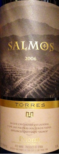 2006 Torres Priorat Salmos, Spain, Catalunya, Priorat - CellarTracker