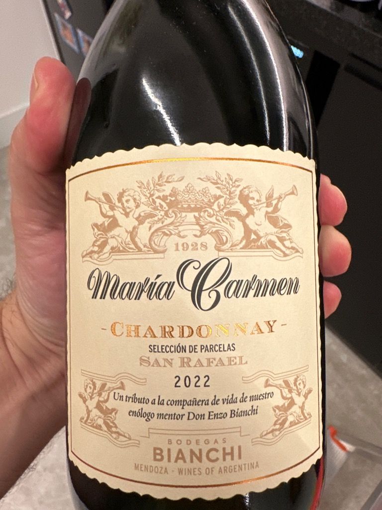 2021 Casa Bianchi Chardonnay María Carmen Las Paredes, Argentina ...