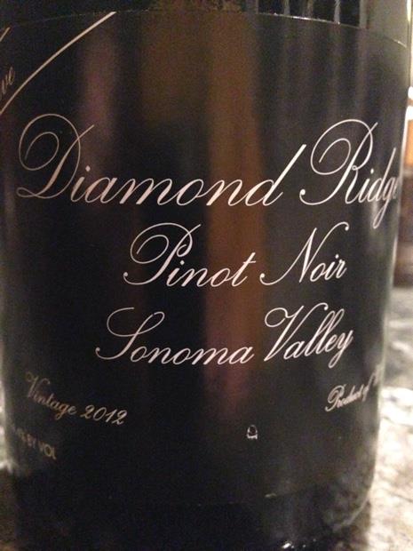 2012 Diamond Ridge Pinot Noir, USA, California, Central Coast, Santa ...