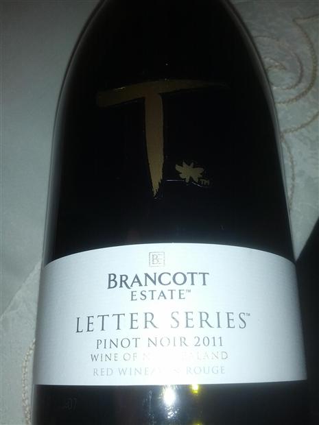 2011 Brancott Estate Pinot Noir Letter Series "T", New Zealand, South ...
