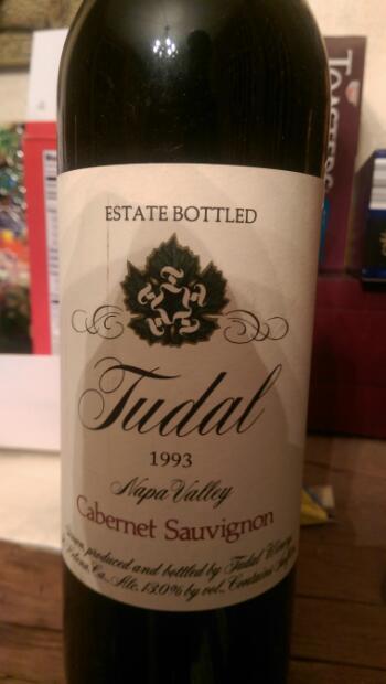 1994 Tudal Family Winery Cabernet Sauvignon, USA, California, Napa ...