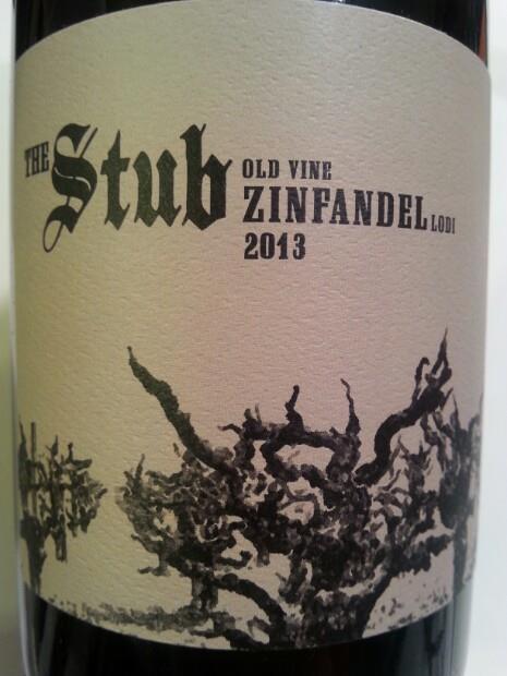 2013 The Stub Old Vine Zinfandel, USA, California, Central Valley, Lodi ...