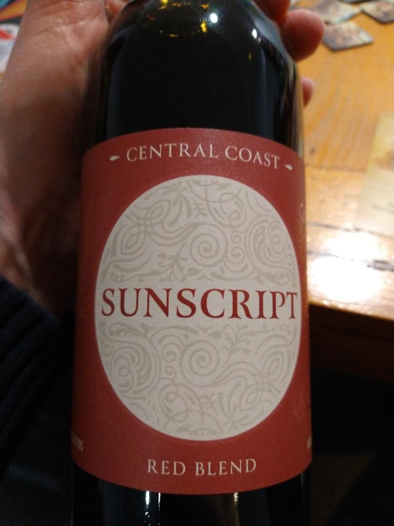 NV Sunscript Red Blend, USA, California, Central Coast - CellarTracker