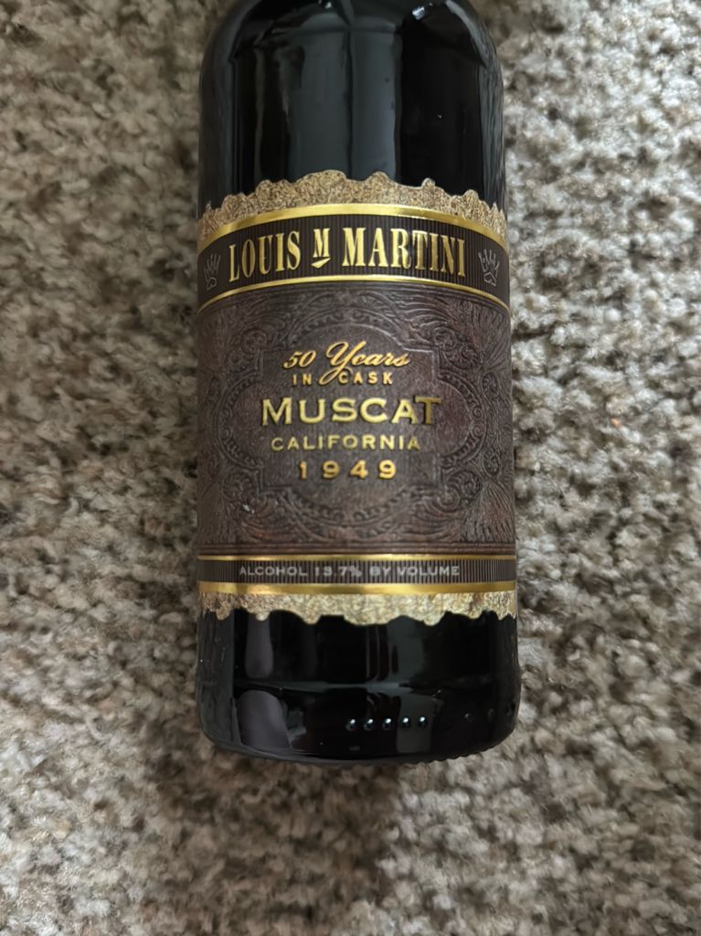 1949 Louis M. Martini Muscat, USA, California, Napa Valley, St. Helena ...
