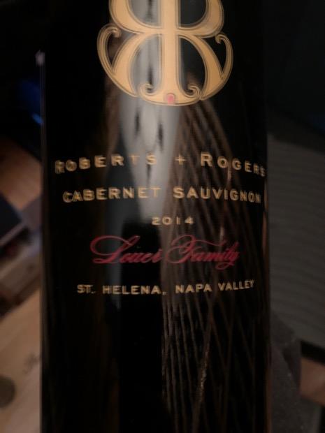 2014 Roberts + Rogers Cabernet Sauvignon, USA, California - CellarTracker