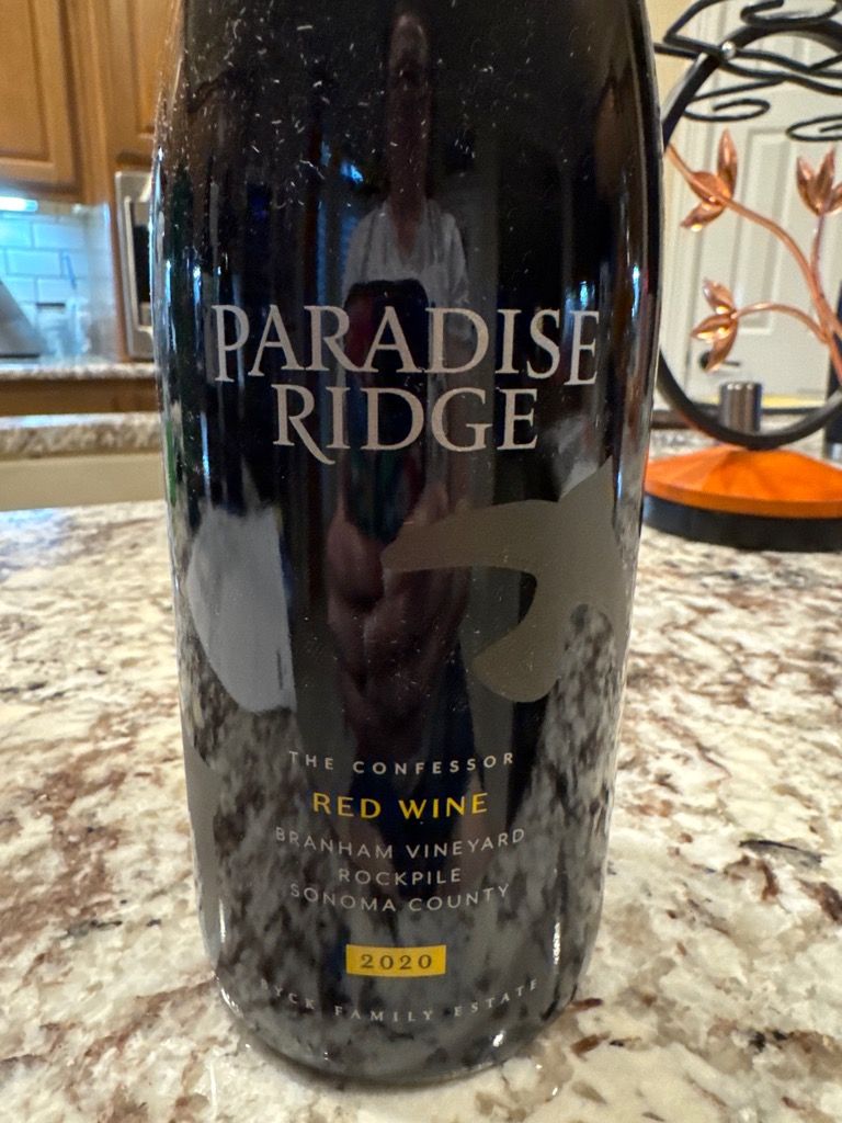 2020 Paradise Ridge The Confessor, USA, California, Sonoma County ...