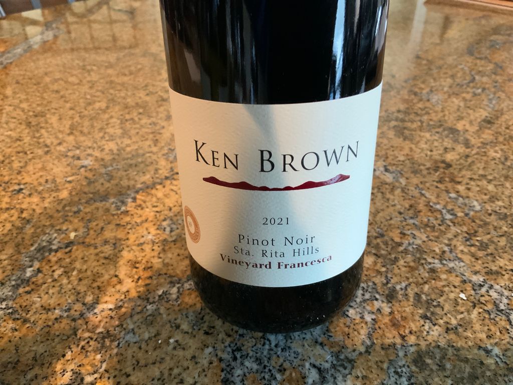 2023 Ken Brown Pinot Noir Vineyard Francesca, USA, California, Central ...