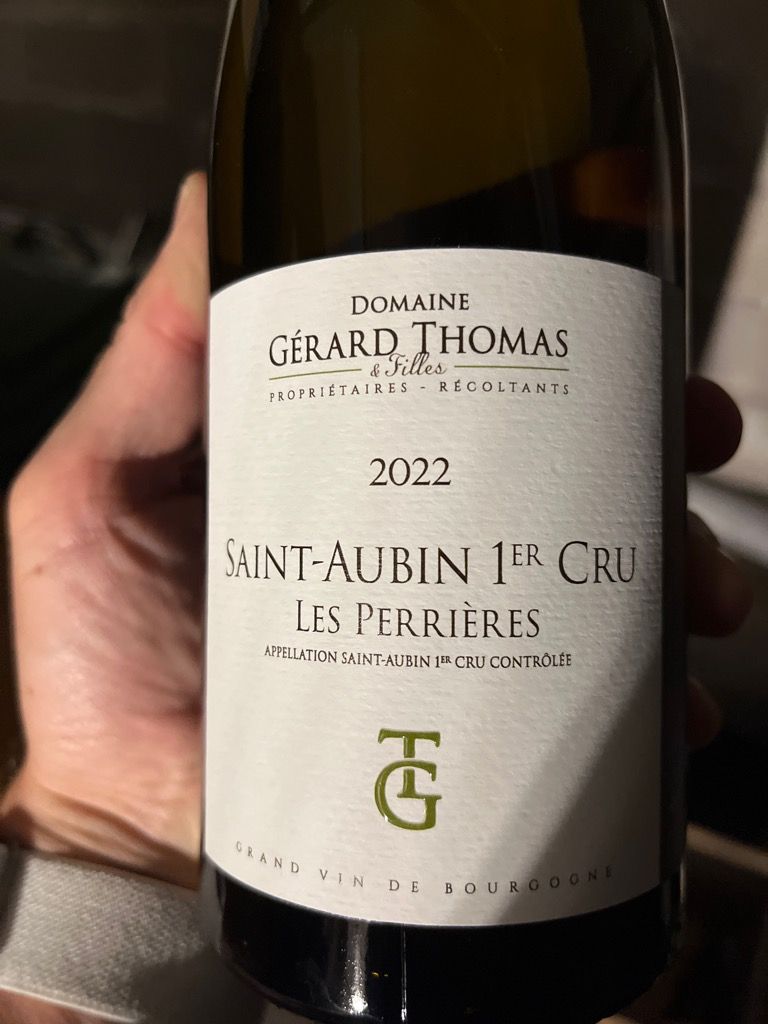 2023 Gerard Thomas Saint-Aubin 1er Cru Blanc, France, Burgundy, Côte de ...