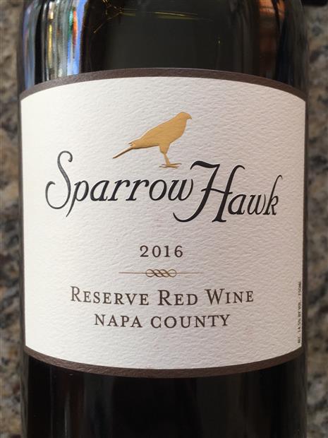 2016 Sparrow Hawk Reserve Red Wine, USA, California, Napa Valley ...