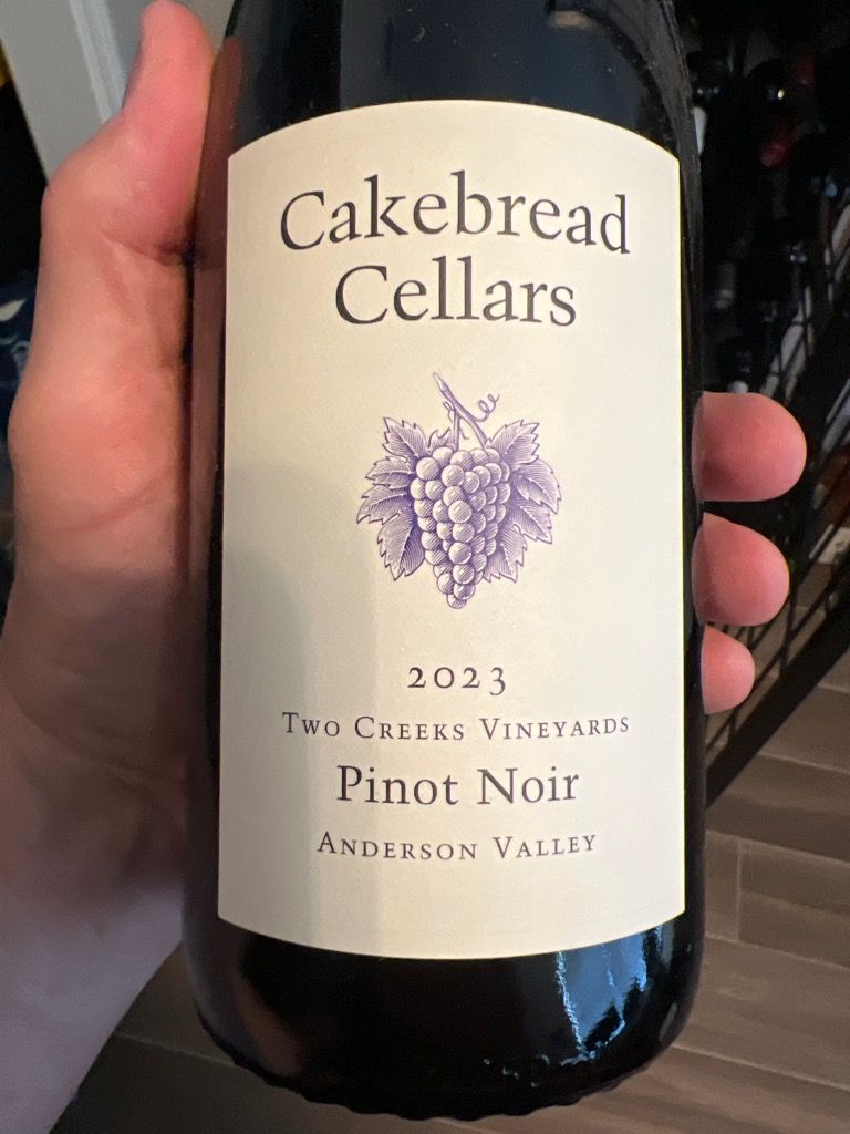 2023 Cakebread Cellars Pinot Noir Two Creeks Vineyard, USA, California ...