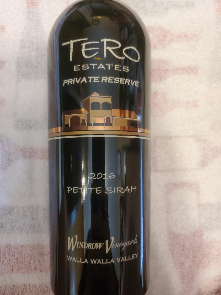 2017 Tero Estates Petite Sirah Private Reserve Windrow Vineyards, USA ...