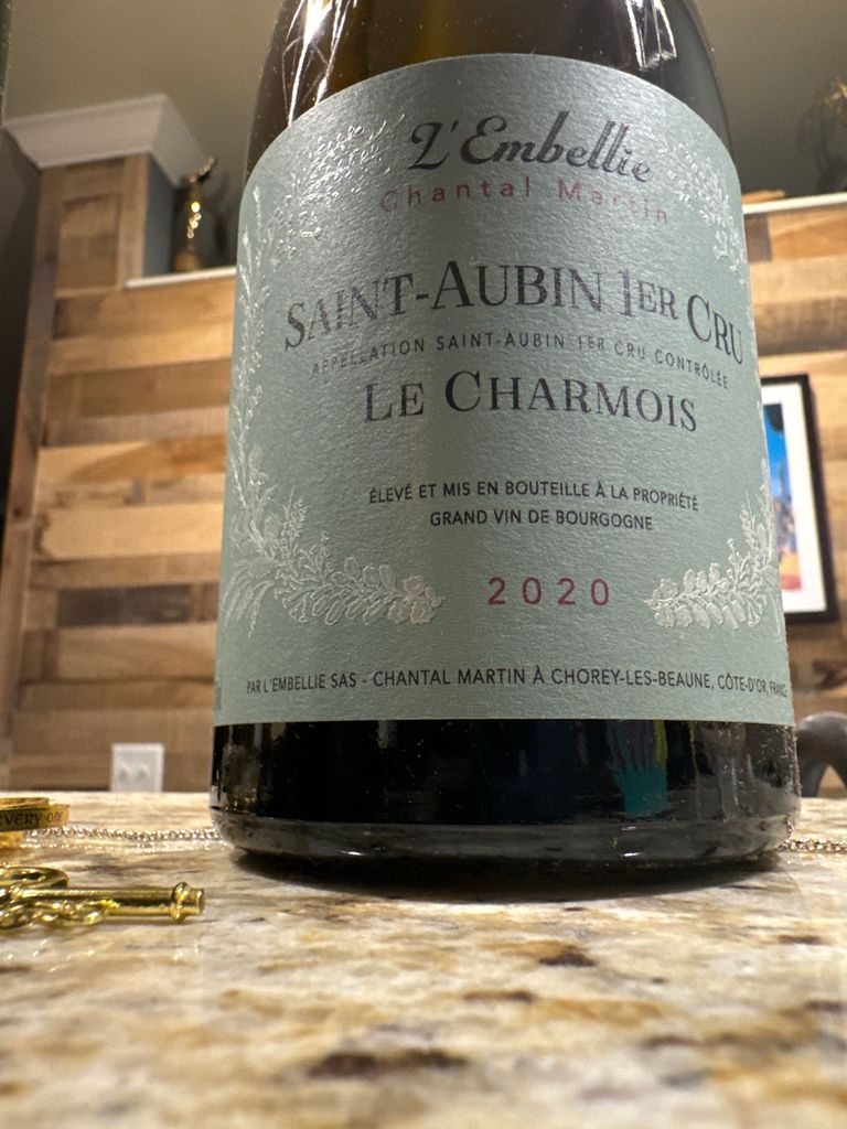 2020 Chantal Martin Saint-Aubin 1er Cru Le Charmois L'Embellie, France ...