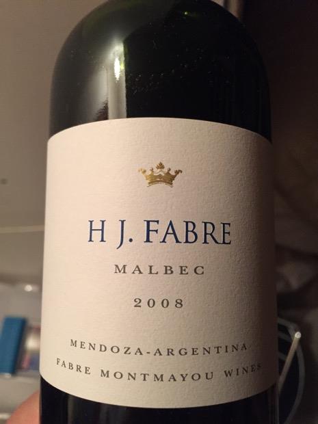 2008 Fabre Montmayou Malbec HJ Fabre Barrel Selection, Argentina ...