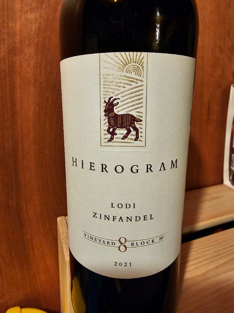 2021 Hierogram Wines Old Vine Zinfandel Block No. 8, USA, California ...