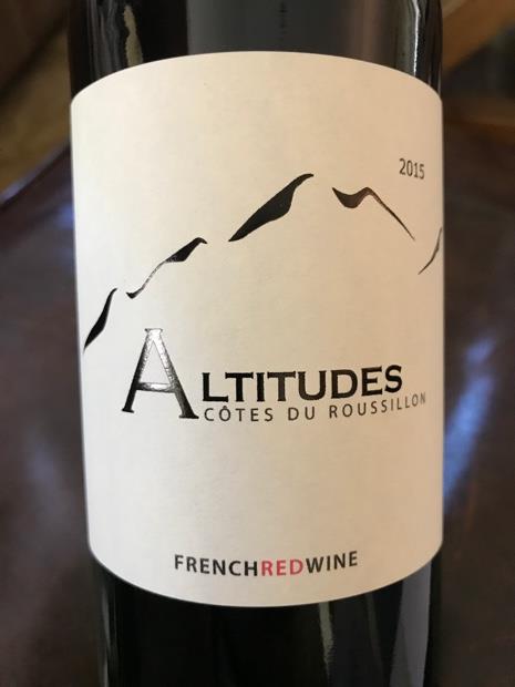 2015 Altitudes Côtes du Roussillon Rouge, France, Languedoc Roussillon ...