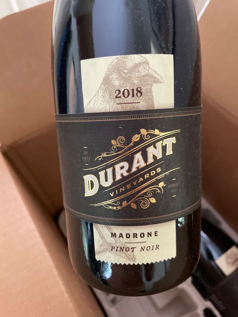 2018 Durant Vineyards Pinot Noir Madrone, USA, Oregon, Willamette ...