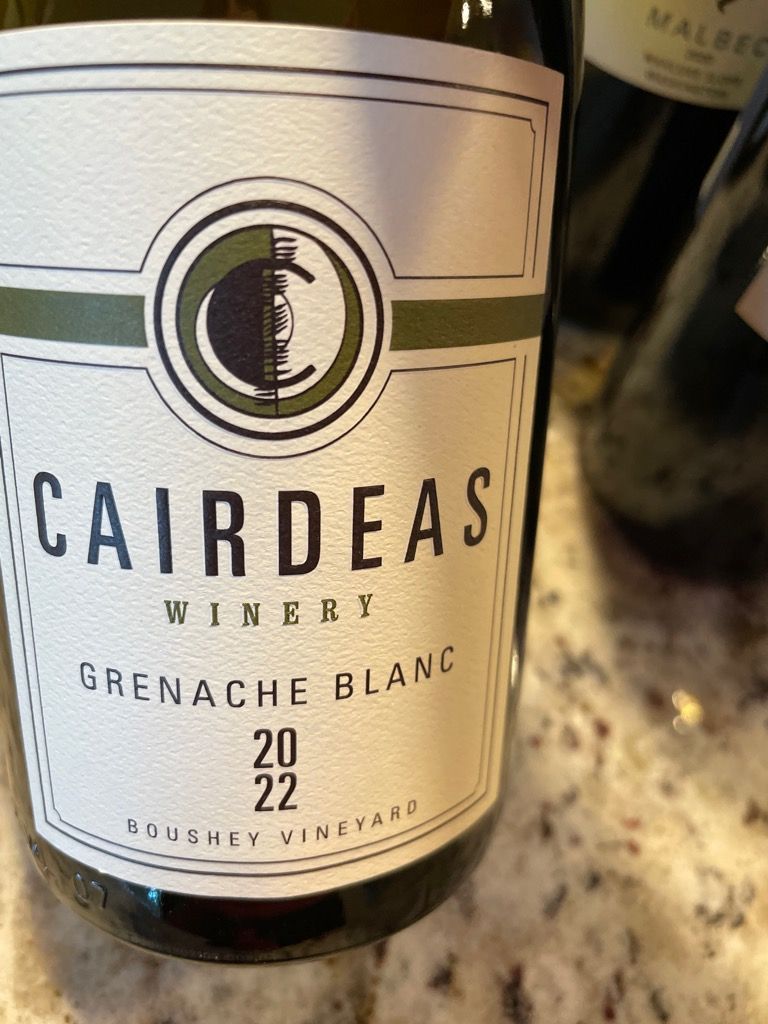 2022 Cairdeas Winery Grenache Blanc Amphora Aged Boushey Vineyard, USA ...