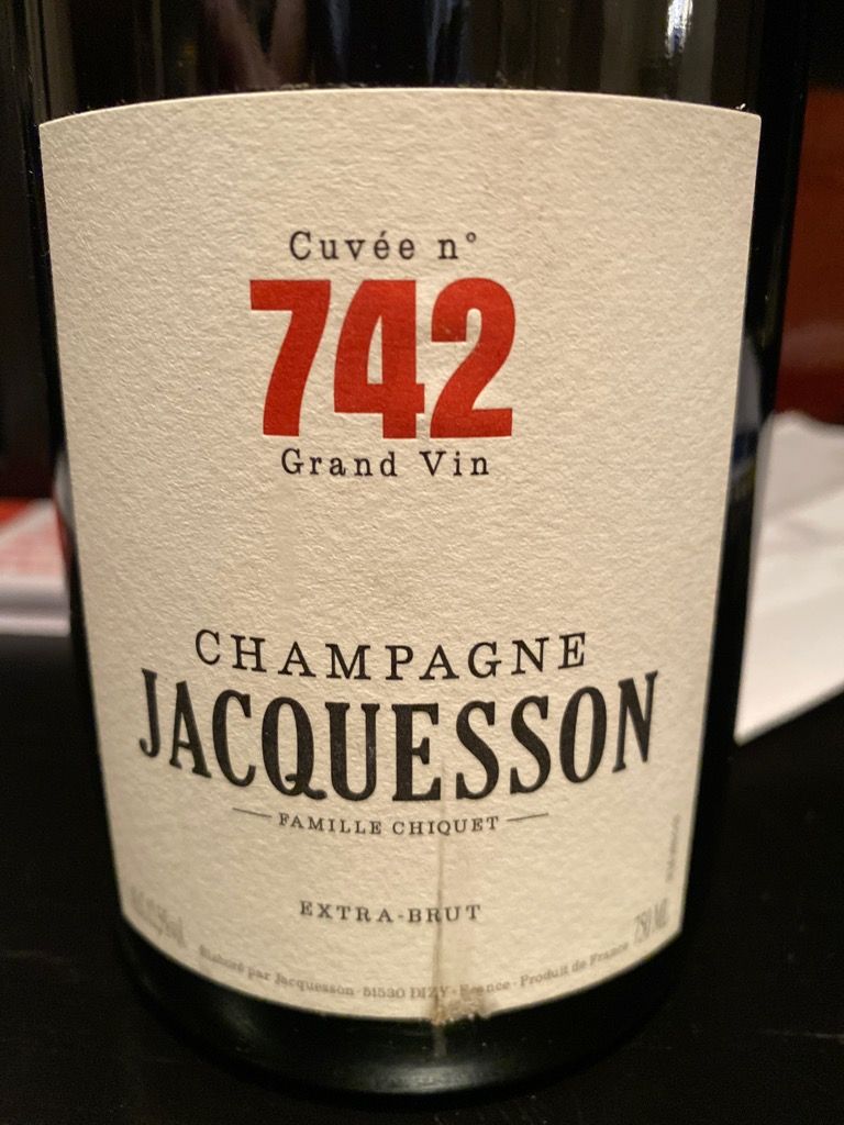 2018 Jacquesson & Fils Champagne Cuvée No. 742 Extra-Brut, France ...