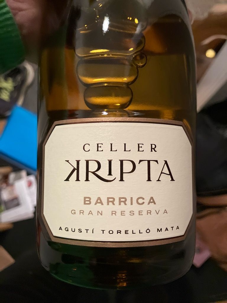 NV Agustí Torelló Mata Cava Celler Kripta Barrica Gran Reserva, Spain ...