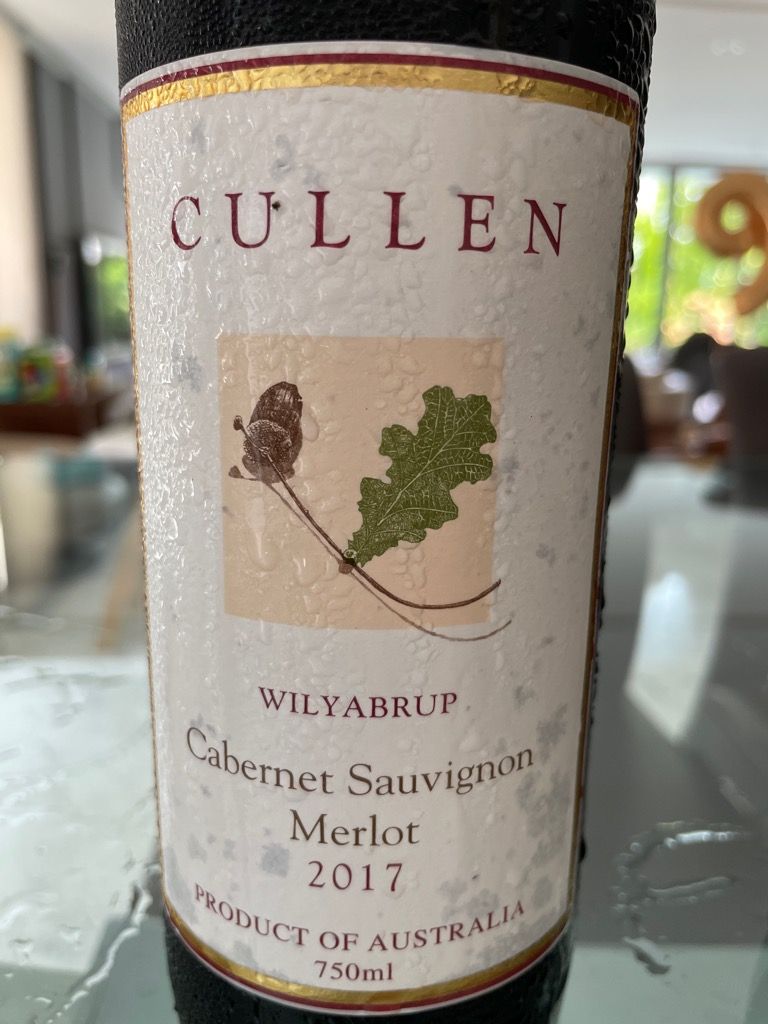 2017 Cullen Wines Cabernet Sauvignon Merlot Wilyabrup, Australia ...