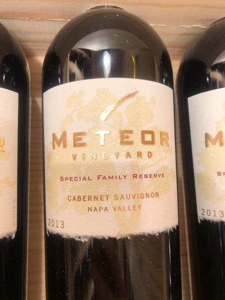 2018 Meteor Vineyard Cabernet Sauvignon Estate Special Family Reserve ...