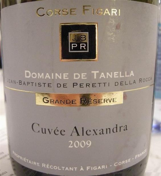 2008 Domaine de Tanella Corse Figari Cuvée Alexandra J.-B. de Perretti ...