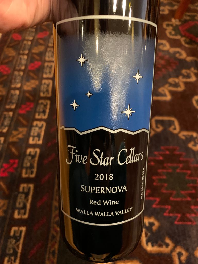 2018 Five Star Cellars SuperNova, USA, Washington, Columbia Valley ...