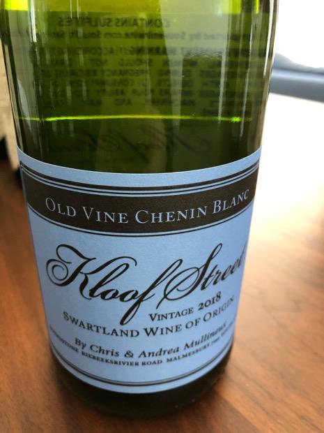 2018 Mullineux Chenin Blanc Kloof Street Old Vine, South Africa, Coastal Region, Swartland ...