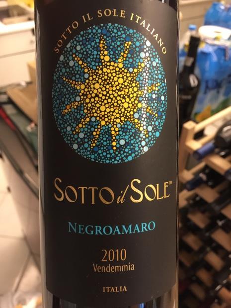 2010 Alma Wines Sotto il Sole Negroamaro Salento IGT, Italy, Puglia ...