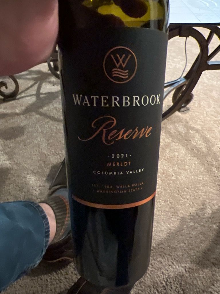 2020 Waterbrook Merlot Reserve, USA, Washington, Columbia Valley ...