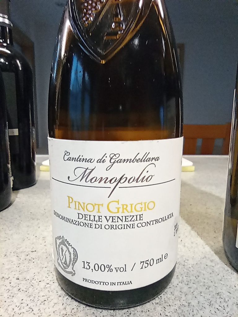 2020 Cantina di Gambellara Pinot Grigio Delle Venezie Monopolio, Italy ...