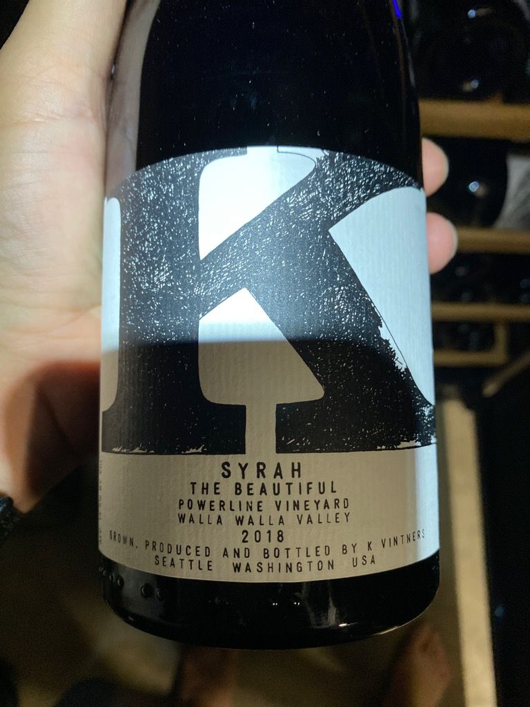 2018 K Vintners Syrah The Beautiful, USA, Washington, Columbia Valley ...