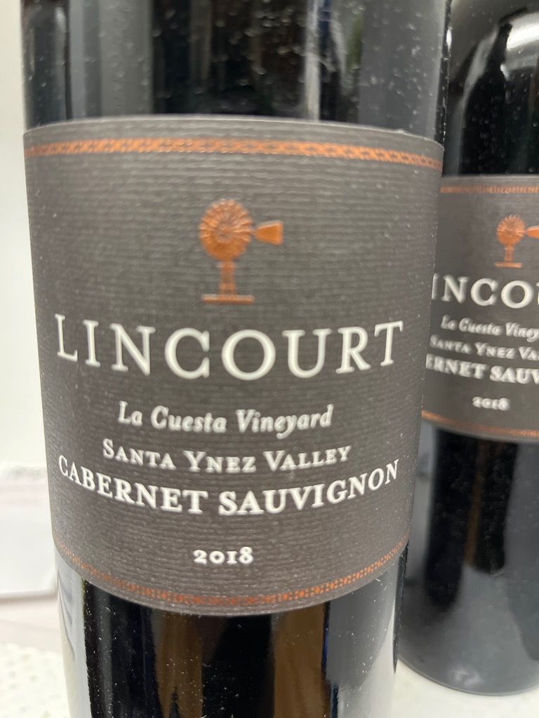 2018 Lincourt Cabernet Sauvignon La Cuesta Vineyard, USA, California ...