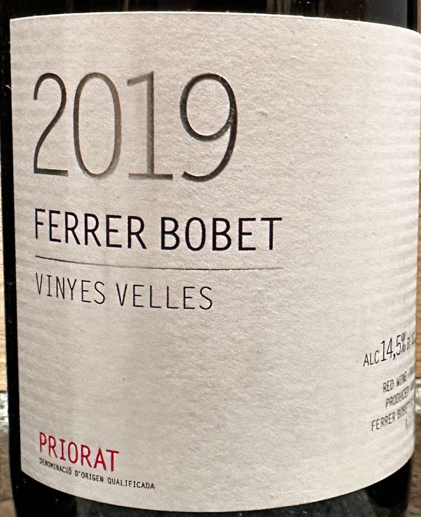 2019 Ferrer Bobet Priorat Vinyes Velles, Spain, Catalunya, Priorat ...