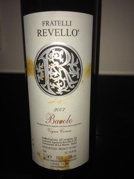 2007 Fratelli Revello Barolo, Italy, Piedmont, Langhe, Barolo ...