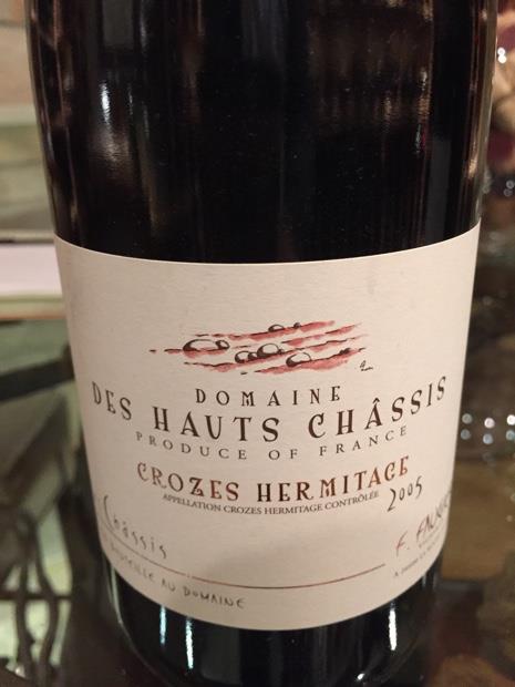 2006 Domaine Des Hauts Chassis Crozes-Hermitage, France, Rhône ...